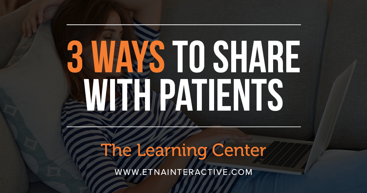 Don’t Be Shy With Social: 3 Ways to Share With Patients